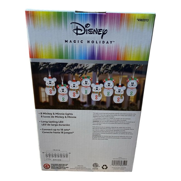 Gemmy | Holiday | Disney Magic Holiday Blinking Mickey Minnie Mouse ...